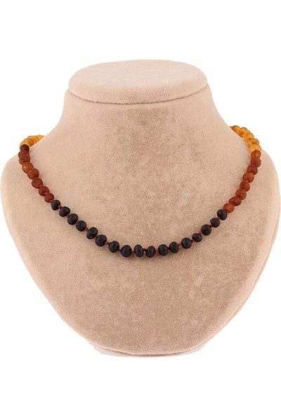 Osmanlı Doğaltaş Kehribar Kolye-Mat (Cilasız)