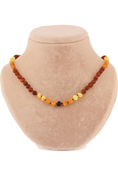 Osmanlı Doğaltaş Kehribar Kolye-Mat (Cilasız)