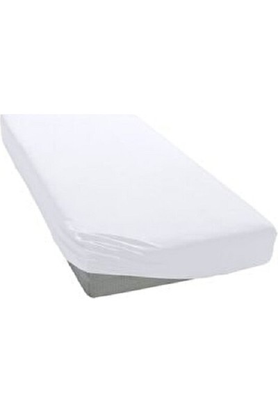 Babylee %100 Pamuk Tek Kişilik Lastikli Çarşaf Beyaz 100X200