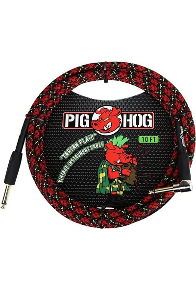Pig Hog PCH10PLR 'tartan Plaid' Enstrüman Kablosu (3 Metre)