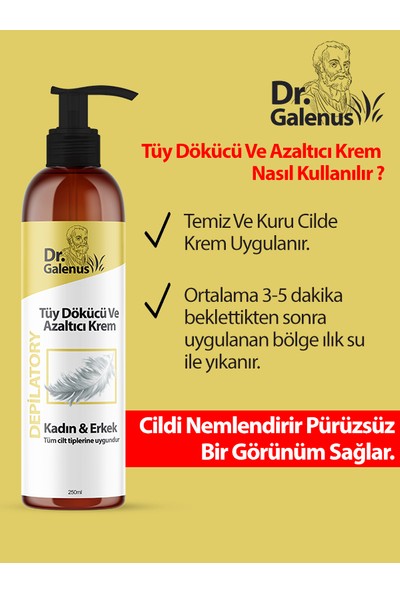 Dr. Galenus Tüy Dökücü Krem
