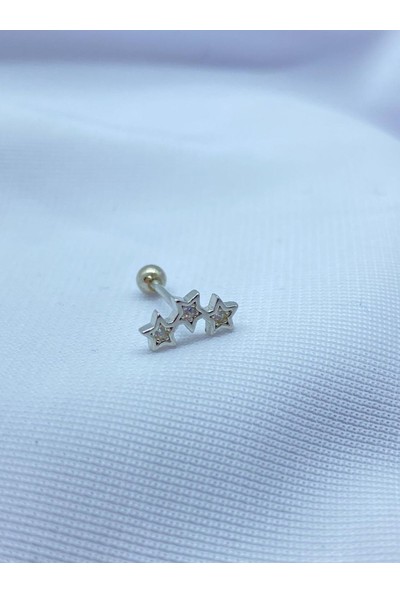 El İşi Vedat Gümüş Yıldız 925 Ayar Gümüş Piercing El İşi Vedat Gümüş Yıldız 925 Ayar Gümüş Piercing