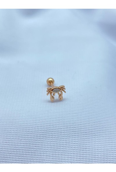 El İşi Vedat Gümüş Yengeç 925 Ayar Gümüş Piercing El İşi Vedat Gümüş Yengeç 925 Ayar Gümüş Piercing