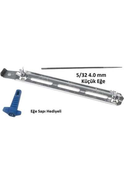 Tecomec Zincir Bileme Eğeleme Aparatı+ Ince Eğe 5/32 4.0 mm