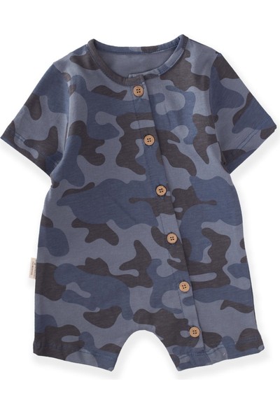 Cigit Çapraz Patlı Tulum 0-3 Yaş Mavi