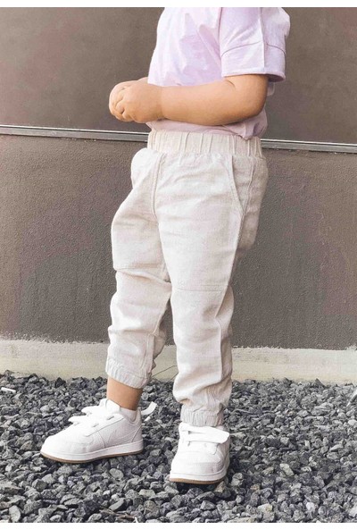 Cigit Sarh Keten Pantolon 2-9 Yaş Naturel Cigit Sarh Keten Pantolon 2-9 Yaş Naturel