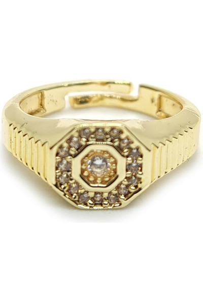 TUE Jewellery 14 Ayar Altın Kaplama Ayarlanabilir Gold Yüzük TUE Jewellery 14 Ayar Altın Kaplama Ayarlanabilir Gold Yüzük