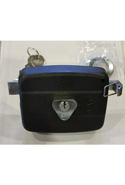 Daf Silindirli Tirajlı Demir Kapı Kilidi 12CM - Siyah (Karşılıksız) 541 12 Daf Silindirli Tirajlı Demir Kapı Kilidi 12CM - Siyah (Karşılıksız) 541 12