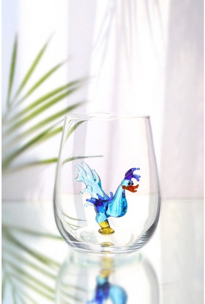 Adamodart Road Runner Figürlü Murano Cam El Yapımı Tekli Su Bardağı Adamodart Road Runner Figürlü Murano Cam El Yapımı Tekli Su Bardağı