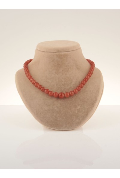 Osmanlı Doğaltaş Yemen Akik Kolye 8 mm Osmanlı Doğaltaş Yemen Akik Kolye 8 mm