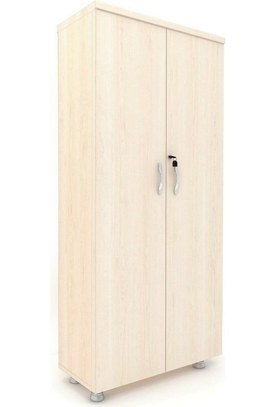 Elizza Büyük Boy Tam Kapak Kitaplık Dosya Dolabı Akça - 80X38X188 Elizza Büyük Boy Tam Kapak Kitaplık Dosya Dolabı Akça - 80X38X188