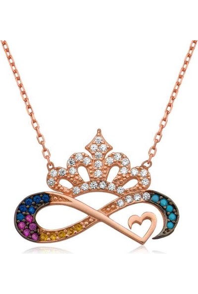 Gumush Gümüş Sonsuz Baş Tacı Kolye Gumush Gümüş Sonsuz Baş Tacı Kolye