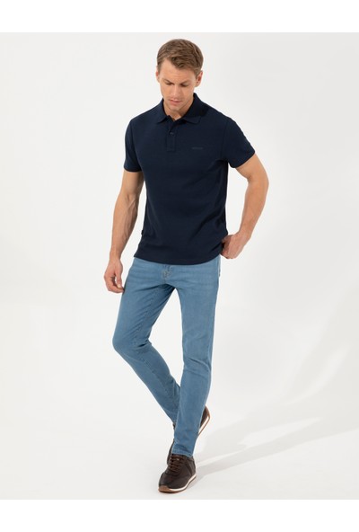 Pierre Cardin Erkek Mavi Denim Pantolon 50249335-VR036