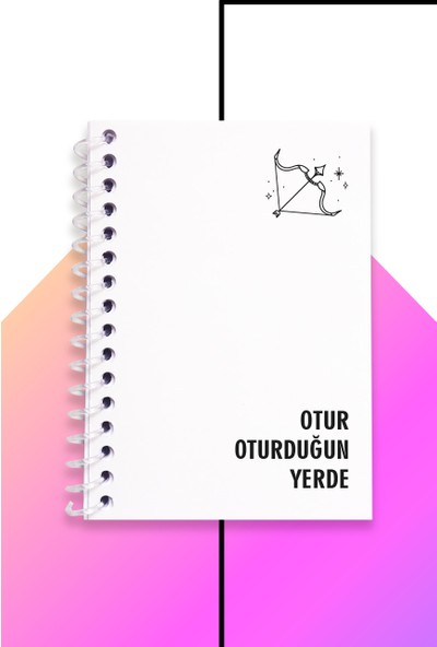 Evrem Yayıncılık Yay Burcu - Otur Oturduğun Yerde Not Defteri 10,5 x 14,8 cm Çizgisiz 120 Sayfa 60 Yaprak Evrem Yayıncılık Yay Burcu - Otur Oturduğun Yerde Not Defteri 10,5 x 14,8 cm Çizgisiz 120 Sayfa 60 Yaprak