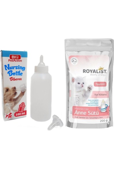 Gezeroğlu Petshop Royalist Yavru Kedi Süt Tozu + Biberon 100 ml Biberon Yedek Başlıklı (Royalist Farkı Ile) Gezeroğlu Petshop Royalist Yavru Kedi Süt Tozu + Biberon 100 ml Biberon Yedek Başlıklı (Royalist Farkı Ile)