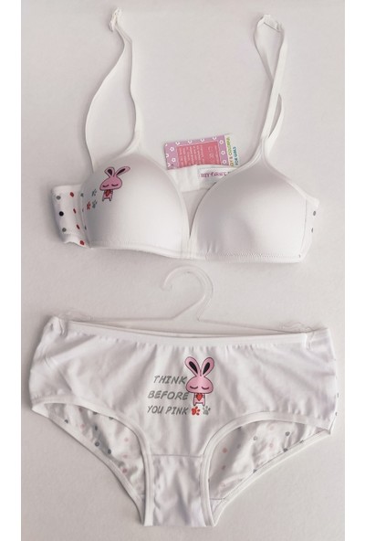 Viola Alba Kız Çocuk Ilk Sütyen Kilot Takımı