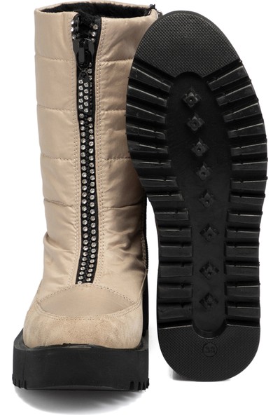 Tergan Bej Vegan Kadın Bot 65775Q9D