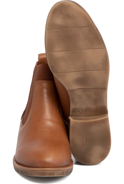 Tergan Taba Deri Kadın Bot 65752A29