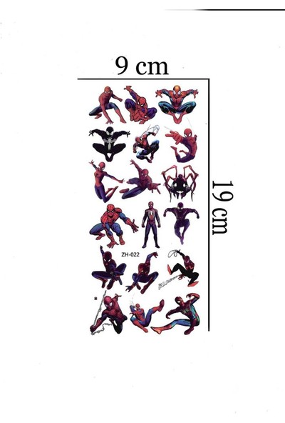 Örümcek Adam Çocuk Dövmesi