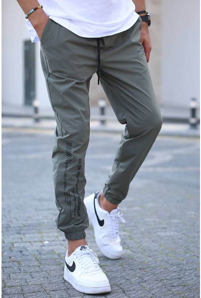 Madmext Haki Paraşüt Kumaş Kargo Cep Jogger Pantolon 5469 Madmext Haki Paraşüt Kumaş Kargo Cep Jogger Pantolon 5469