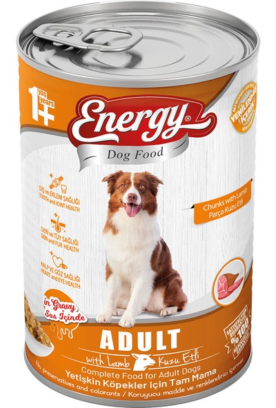 Pet Food Energy Dog Food Energy Kuzu Etli Yetişkin Islak Köpek Maması 400 gr Pet Food Energy Dog Food Energy Kuzu Etli Yetişkin Islak Köpek Maması 400 gr