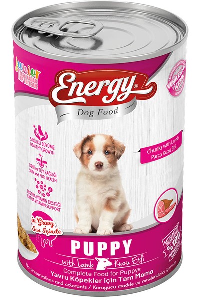 Pet Food Energy Dog Food Energy Kuzu Etli Yavru Islak Köpek Maması 400 gr Pet Food Energy Dog Food Energy Kuzu Etli Yavru Islak Köpek Maması 400 gr