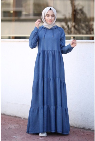 Neways Kapşonlu Tensel Elbise 6531