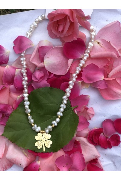 Miremsu Aksesuar Inci Yoncalı Kolye