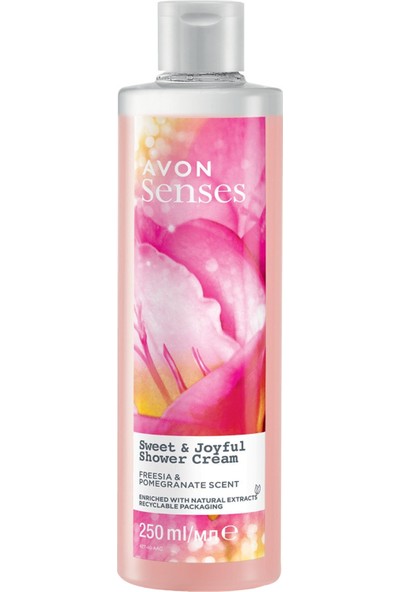 Avon Senses Sweat & Joyful Frezya ve Nar Kokulu Krem Duş Jeli 250 ml