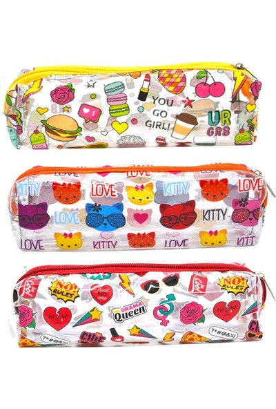 Mikro Kalem Çantası Şeffaf S-06