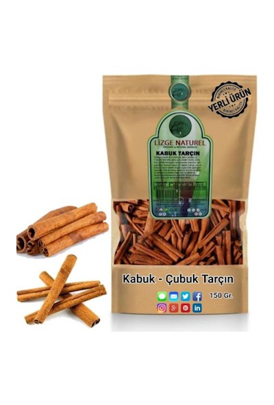 Lizge Naturel Kabuk - Çubuk Tarçın 150 gr
