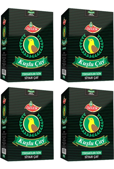 Özgür Çay Kuşlu Çay 500 gr x 4 Adet