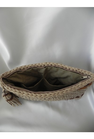 Dilek Örgü Dünyası Penye Ip Portföy / Clutch Çanta