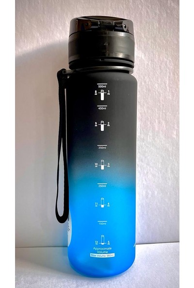Uzspace Tritan 600 ml Matara Siyah- Mavi Uzspace Tritan 600 ml Matara Siyah- Mavi