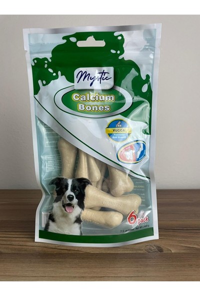 Mystic Köpek Kalsiyum Sütlü Kemik - Orta Boy - ( 6 Adet * 24 gr = 144 gr ) Mystic Köpek Kalsiyum Sütlü Kemik - Orta Boy - ( 6 Adet * 24 gr = 144 gr )