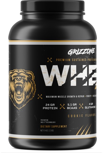 Grizzone Whey Zone Kurabiye 1 kg Grizzone Whey Zone Kurabiye 1 kg
