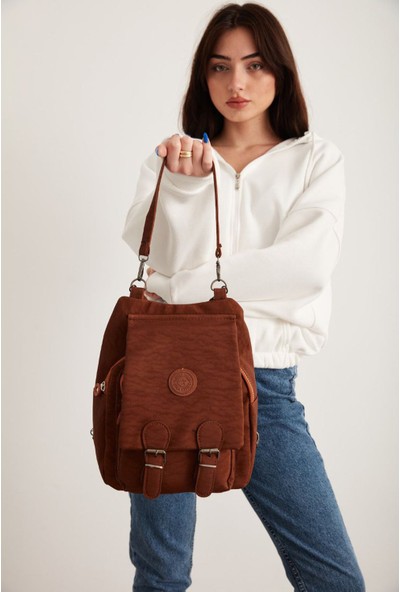 Krinkıl Kumaş Crla Kadın Sırt Çantası