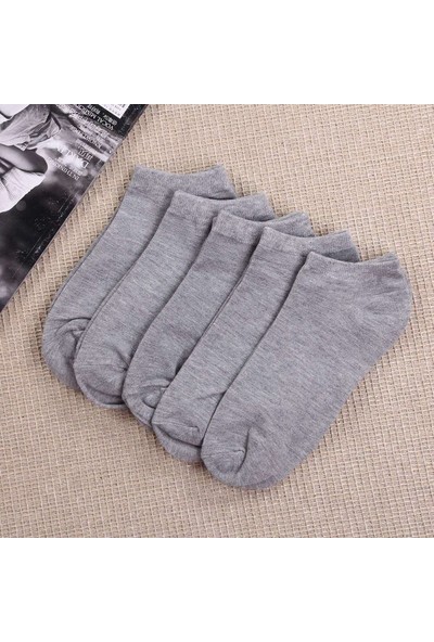 Bgk Unisex Yazlık Patik Çorap 5 'li Gri Bgk Unisex Yazlık Patik Çorap 5 'li Gri