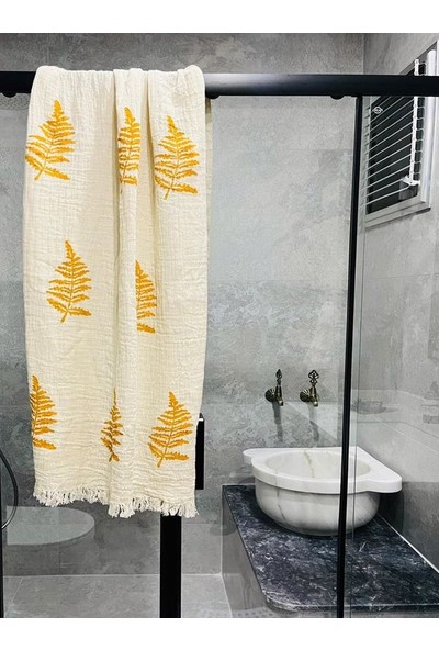 Gasia Home Organik Ham Keten Peştemal Havlu