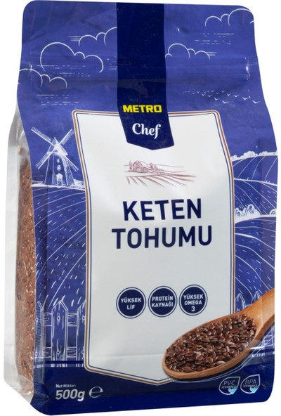 Metro Chef Keten Tohumu 500 gr Metro Chef Keten Tohumu 500 gr