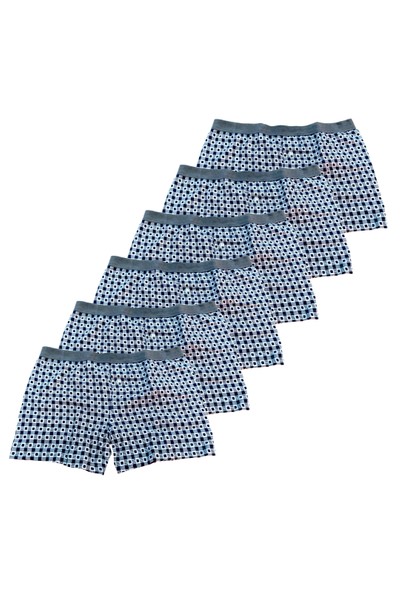 USL 6'lı Erkek Çocuk Desenli Boxer Şort (6'lı Paket) - 214104
