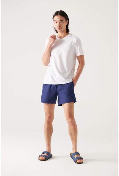 AVVA Düz Deniz Şortu_lacivert