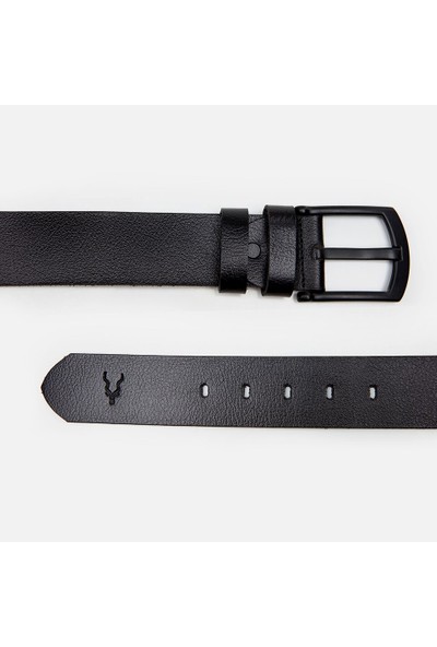 Carera 06KEH239690A100 Deri Siyah Erkek Kemer
