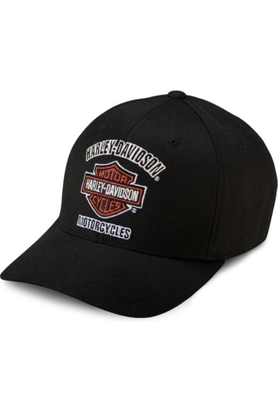Harley-Davidson Cap-Bb,stretch,blk Erkek Şapka