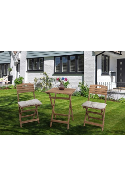 Barış Ahşap Ahşap Katlanır 2 Kişilik Minderli Masa Sandalye Seti Balkon Bahçe Teras Masa Sandalye Takımı Barış Ahşap Ahşap Katlanır 2 Kişilik Minderli Masa Sandalye Seti Balkon Bahçe Teras Masa Sandalye Takımı