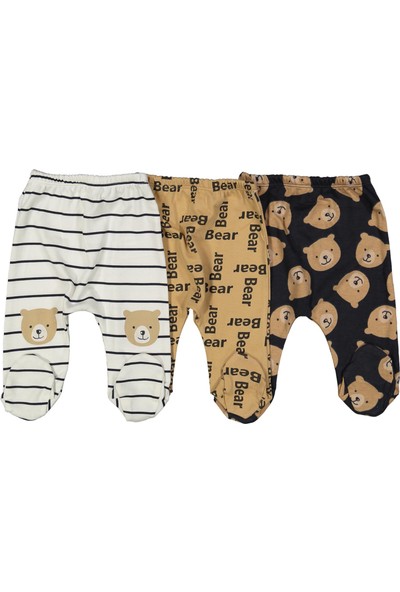 Deren Kids Bear Ayı Baskılı Erkek Bebek Pijama Tek Alt Pantolon