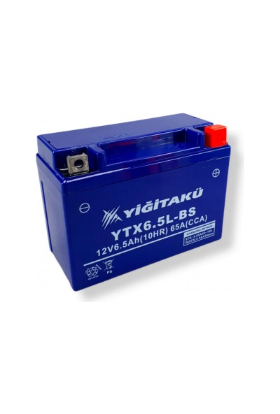 Yiğit Akü 12 V 6.5 Ah-Amper Yiğit Akü,ytx6,5l Motosiklet Aküsü 2022/5AY Yiğit Akü 12 V 6.5 Ah-Amper Yiğit Akü,ytx6,5l Motosiklet Aküsü 2022/5AY