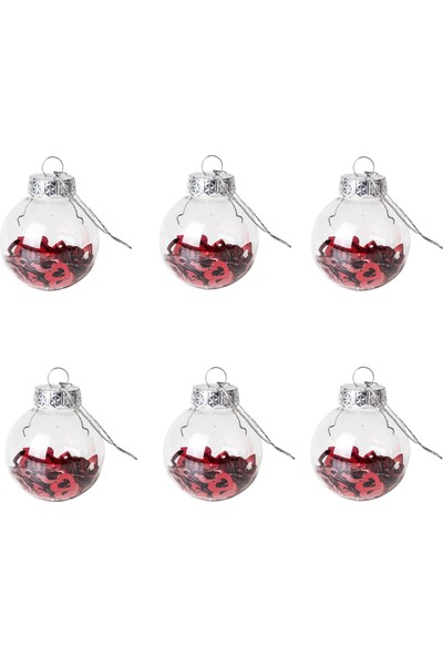 Sonsezon Sevgililer Günü Askılı Dekorasyon Topu 6 cm (6’lıpaket)