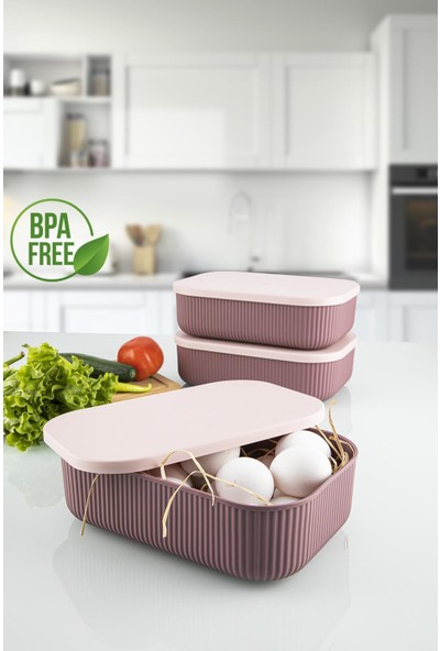 Doreline 3 Adet Storage 3,2 Lt Pudra, Çok Amaçlı Gıda Düzenleyici, Kapaklı Gıda Saklama Kabı Doreline 3 Adet Storage 3,2 Lt Pudra, Çok Amaçlı Gıda Düzenleyici, Kapaklı Gıda Saklama Kabı