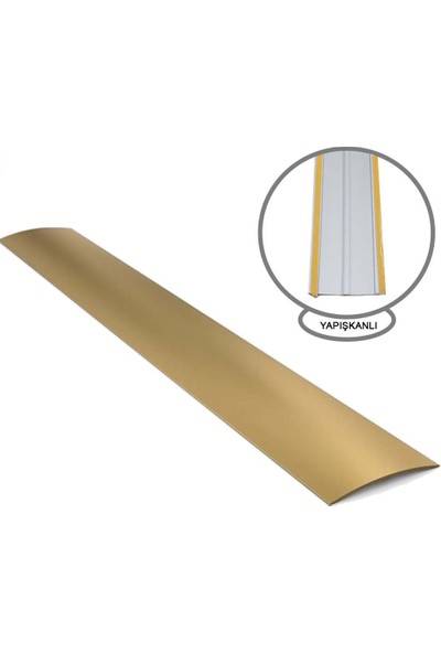 Yapışkanlı Sarı Parke Eşik Çıtası Kapı Profili En:4 cm Uzunluk:90 cm Yapışkanlı Sarı Parke Eşik Çıtası Kapı Profili En:4 cm Uzunluk:90 cm